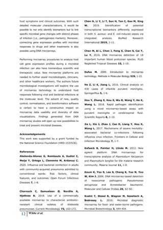 Understanding microbial infections using microarray technology | PDF | Infectious Diseases ...