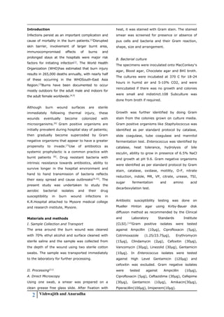 Bacteriological profile and antimicrobial resistance patterns of burn ...
