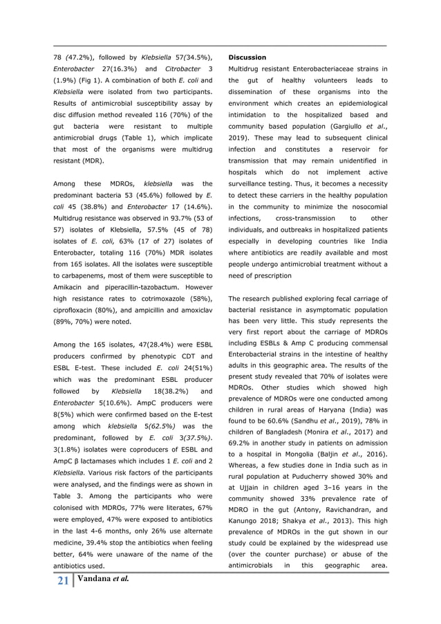 Intestinal colonization with multidrug-resistant enterobacteriaceae in ...