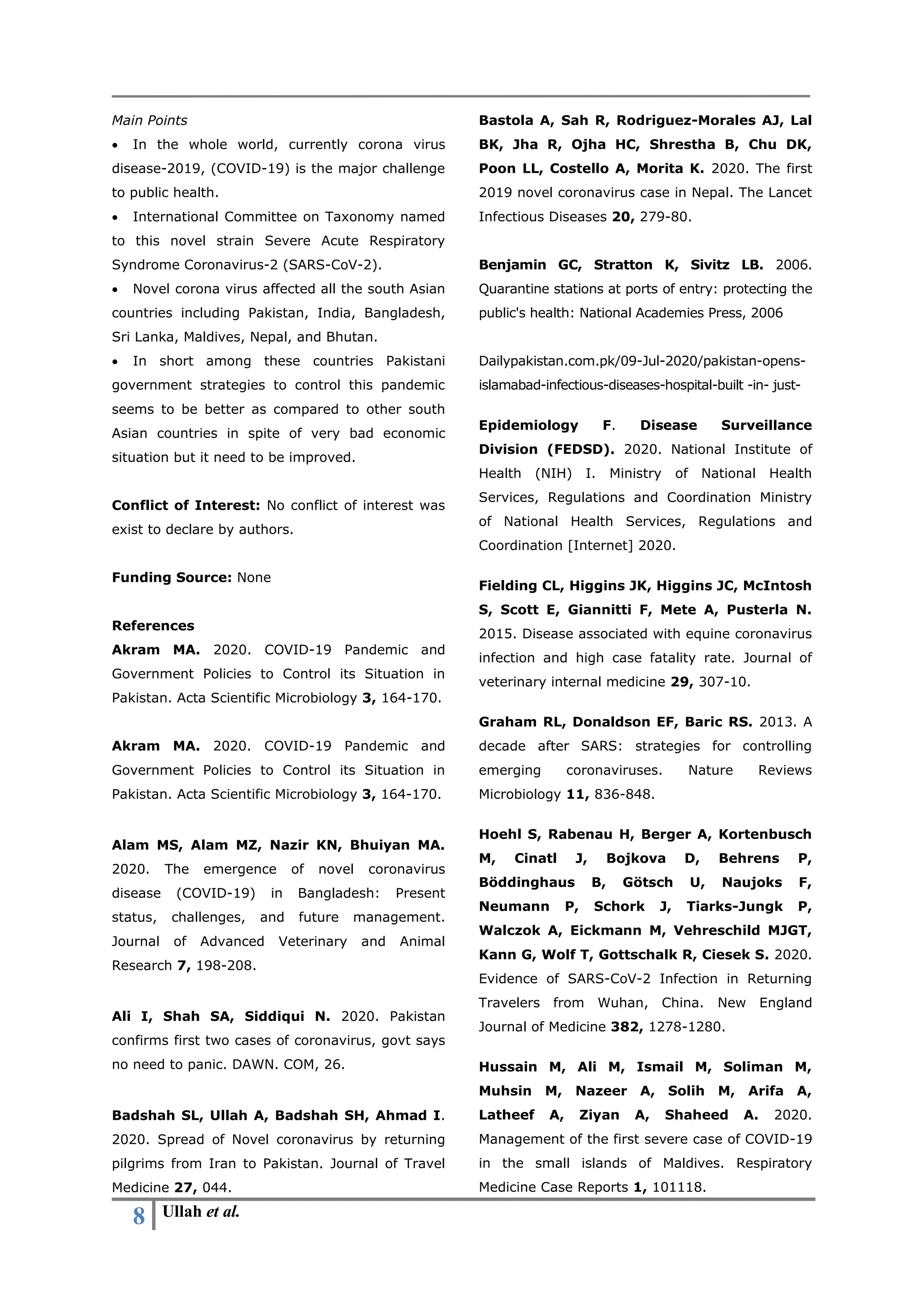 Comparison of COVID-19 cases of Pakistan with different South Asian ...