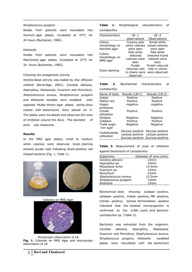 Bacteriocin and its effect against skin pathogens | PDF