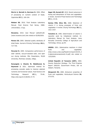 Formulation and quality assessment of snacks made from dried mango ...
