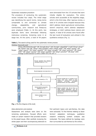 Asian farmer’s adaption strategies to climate change: A review | PDF