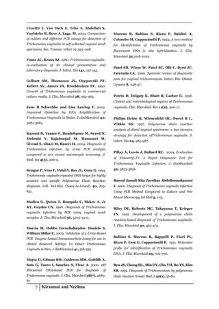 Evaluation of pcr in the molecular diagnosis of trichomonas vaginalis ...