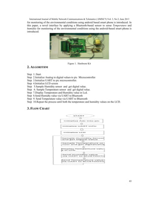 ANDROID APPLICATION DEVELOPMENT FOR ENVIRONMENT MONITORING USING SMART ...