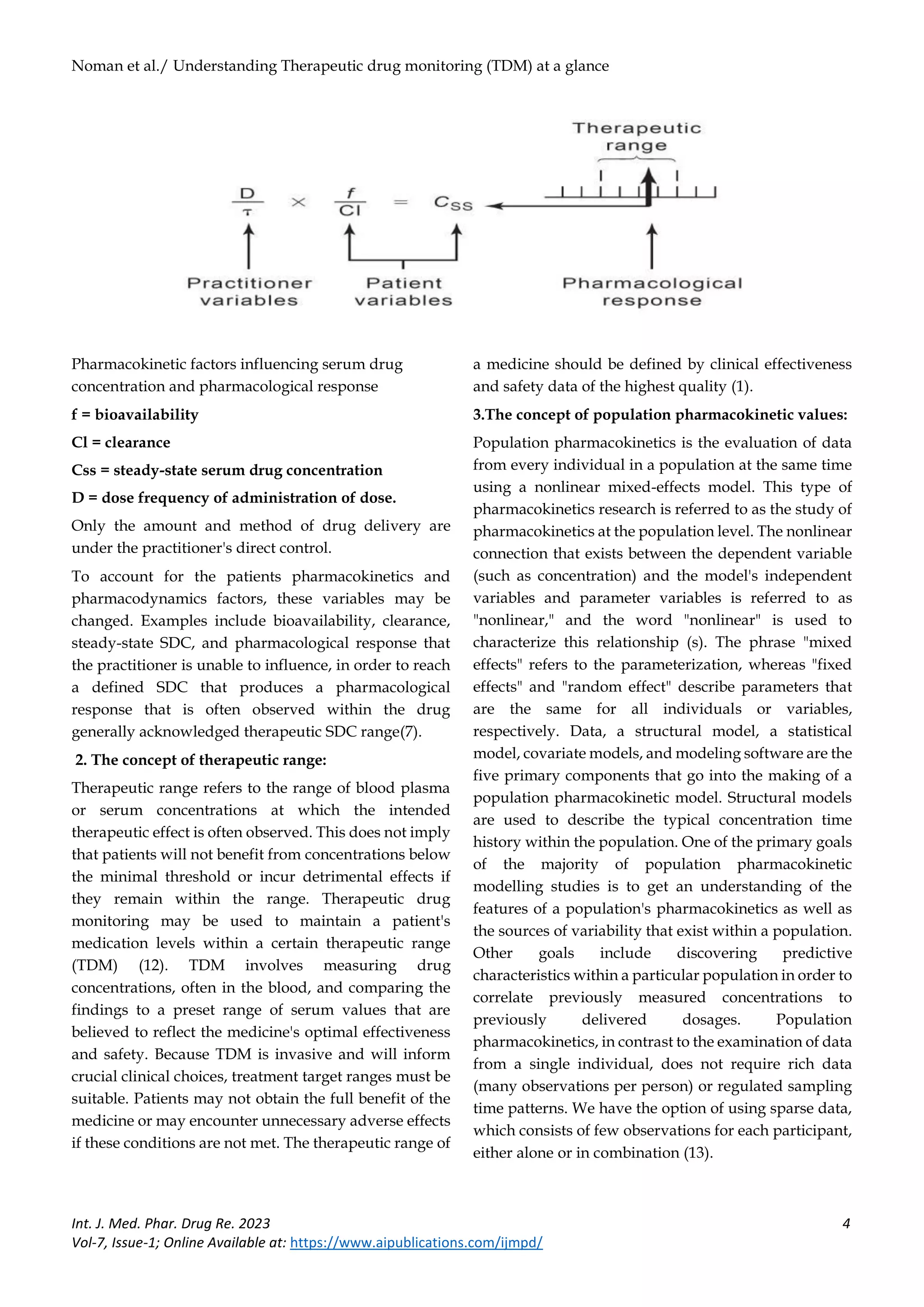 Understanding Therapeutic drug monitoring (TDM) at a glance | PDF