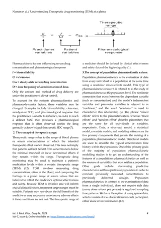 Understanding Therapeutic drug monitoring (TDM) at a glance | PDF