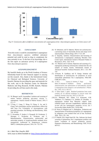 Anticancer Activity of L-asparaginase Produced from Amycolatopsis ...