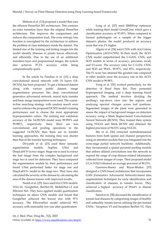 Survey on Plant Disease Detection using Deep Learning based Frameworks | PDF | Agriculture ...