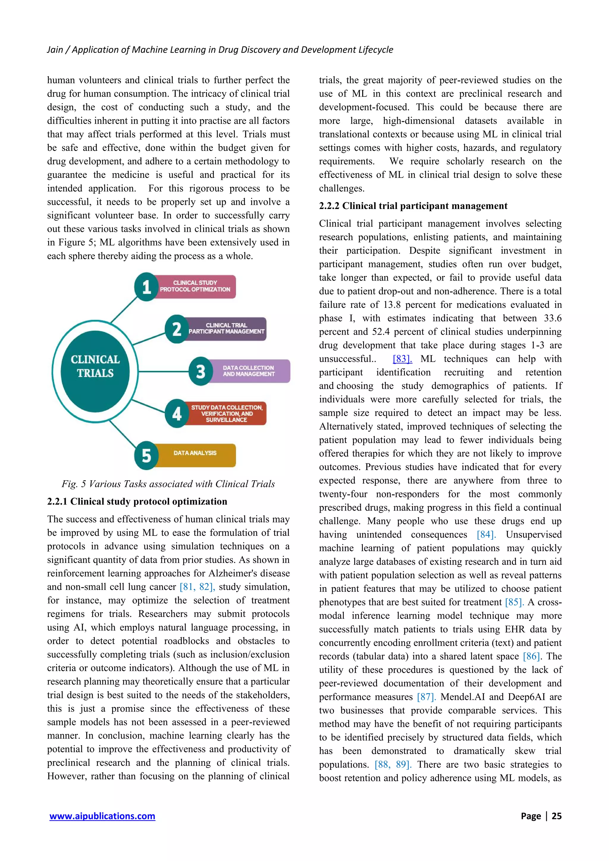 Application of Machine Learning in Drug Discovery and Development ...