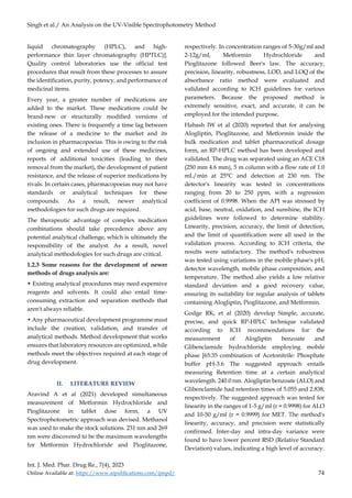 An Analysis on the UV-Visible Spectrophotometry Method | PDF