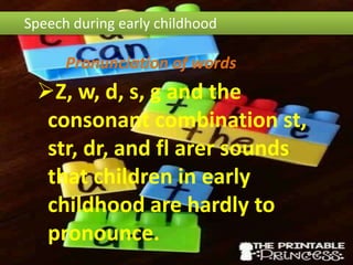 Speech, Skills and Emotion of Early childhood | PPTX | Parenting Babies ...