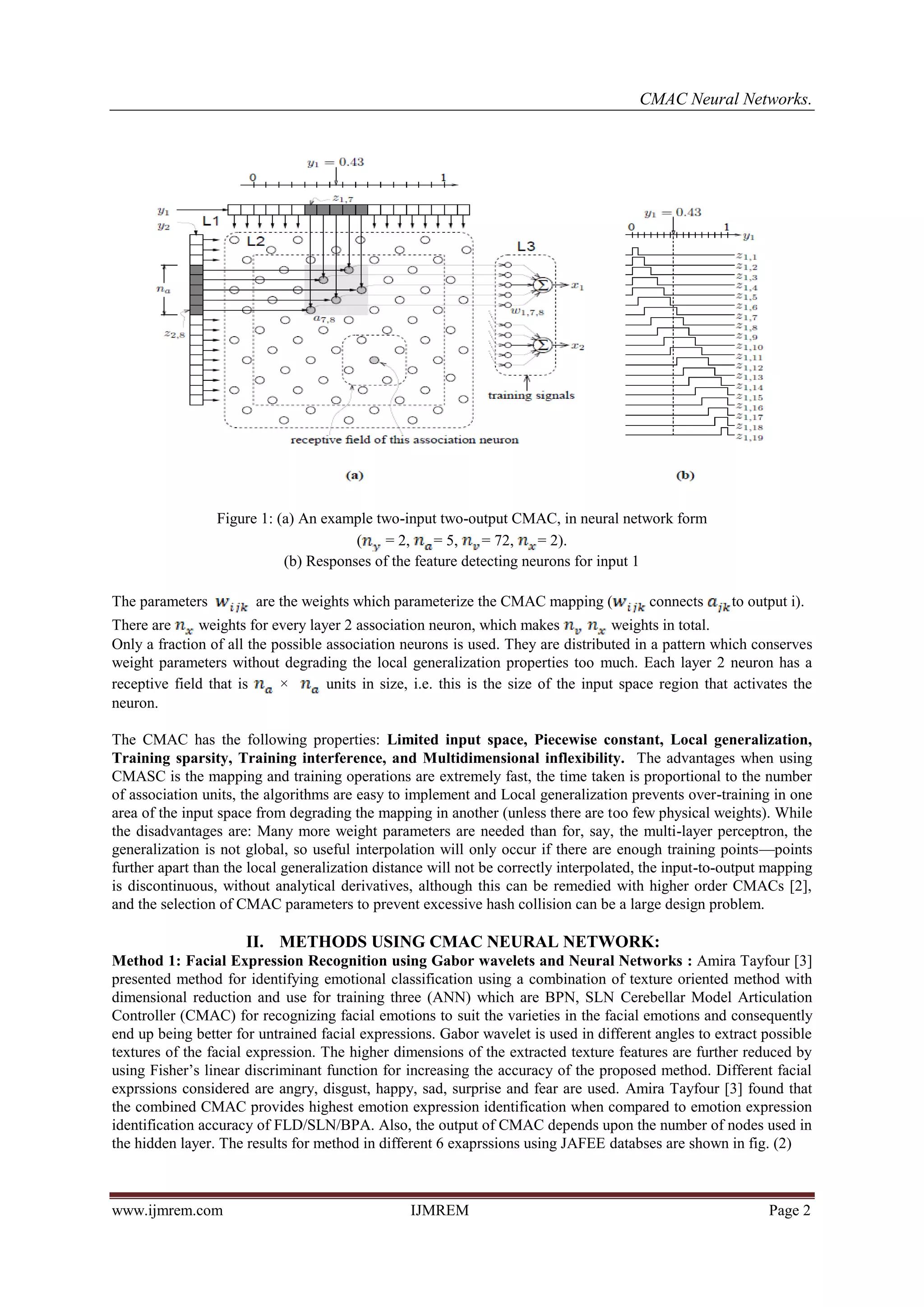 CMAC Neural Networks | PDF