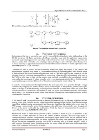 Digital Current Mode Controller for Buck Converter | PDF