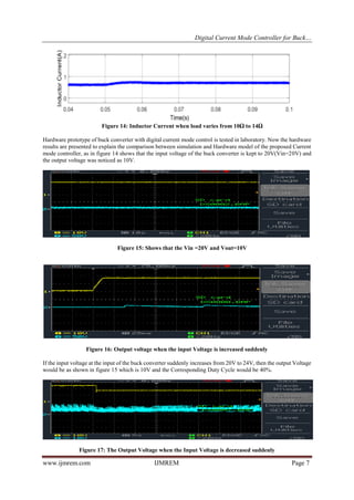 Digital Current Mode Controller for Buck Converter | PDF