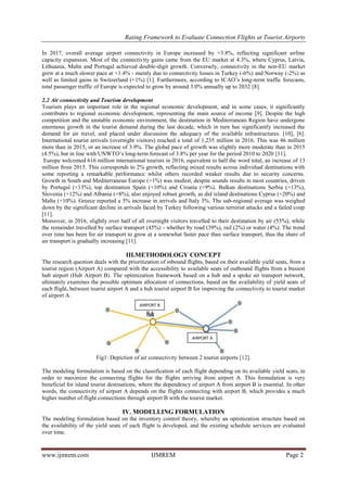 Rating Framework to Evaluate Connection Flights at Tourist Airports | PDF