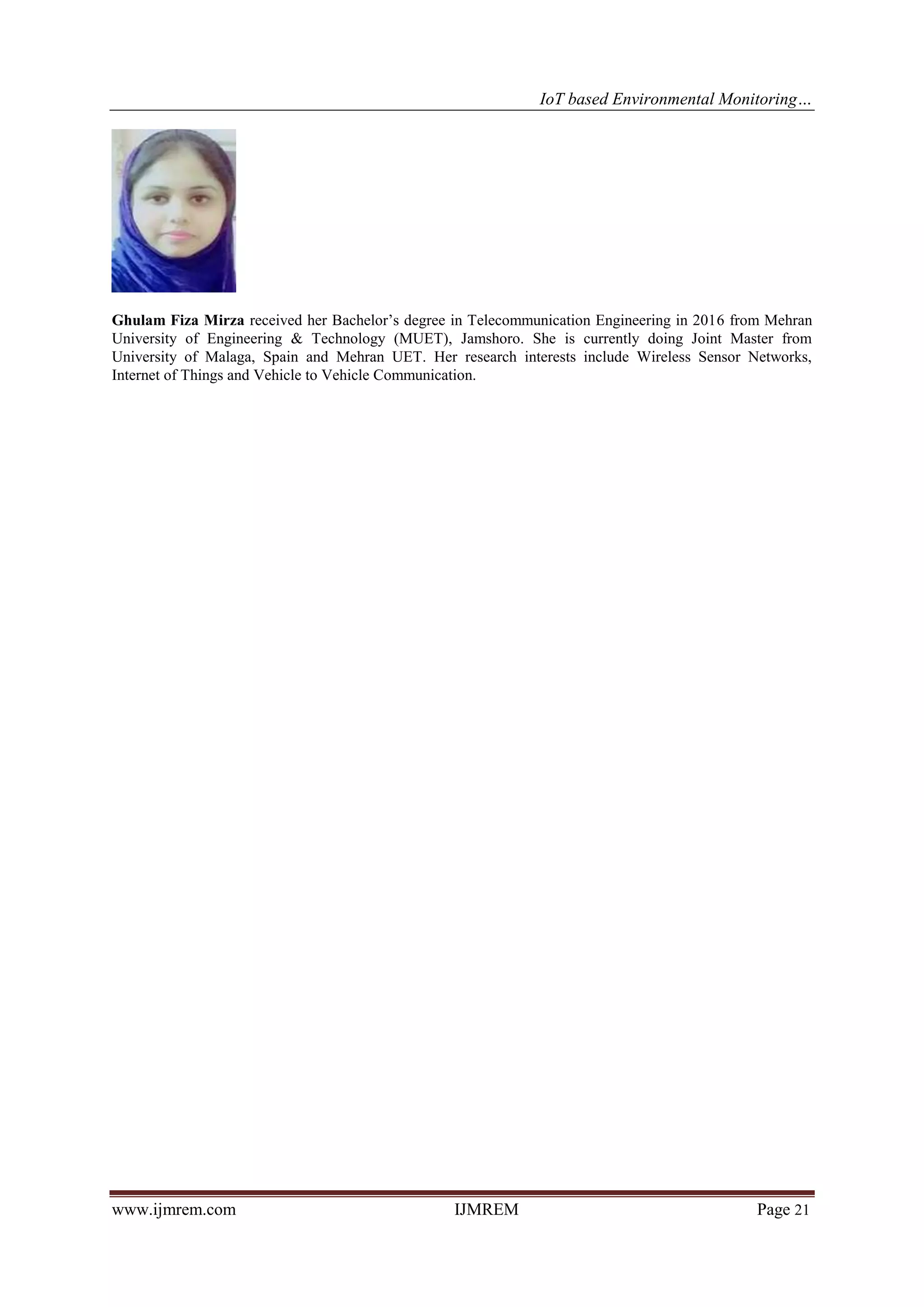 IoT based Environmental Monitoring and Control System | PDF