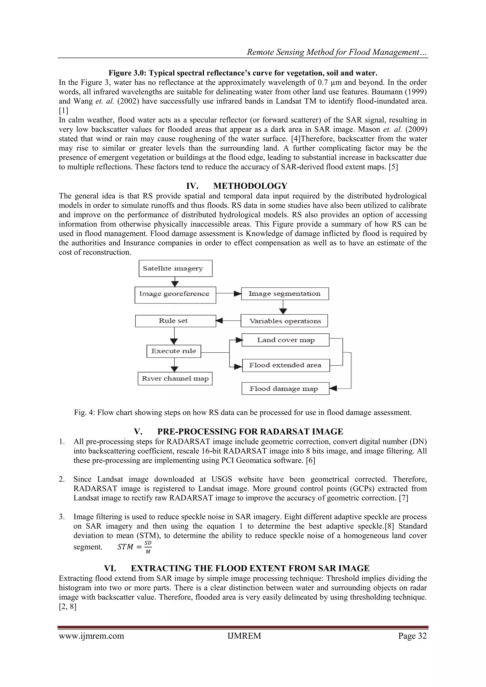 Remote Sensing Method for Flood Management System | PDF