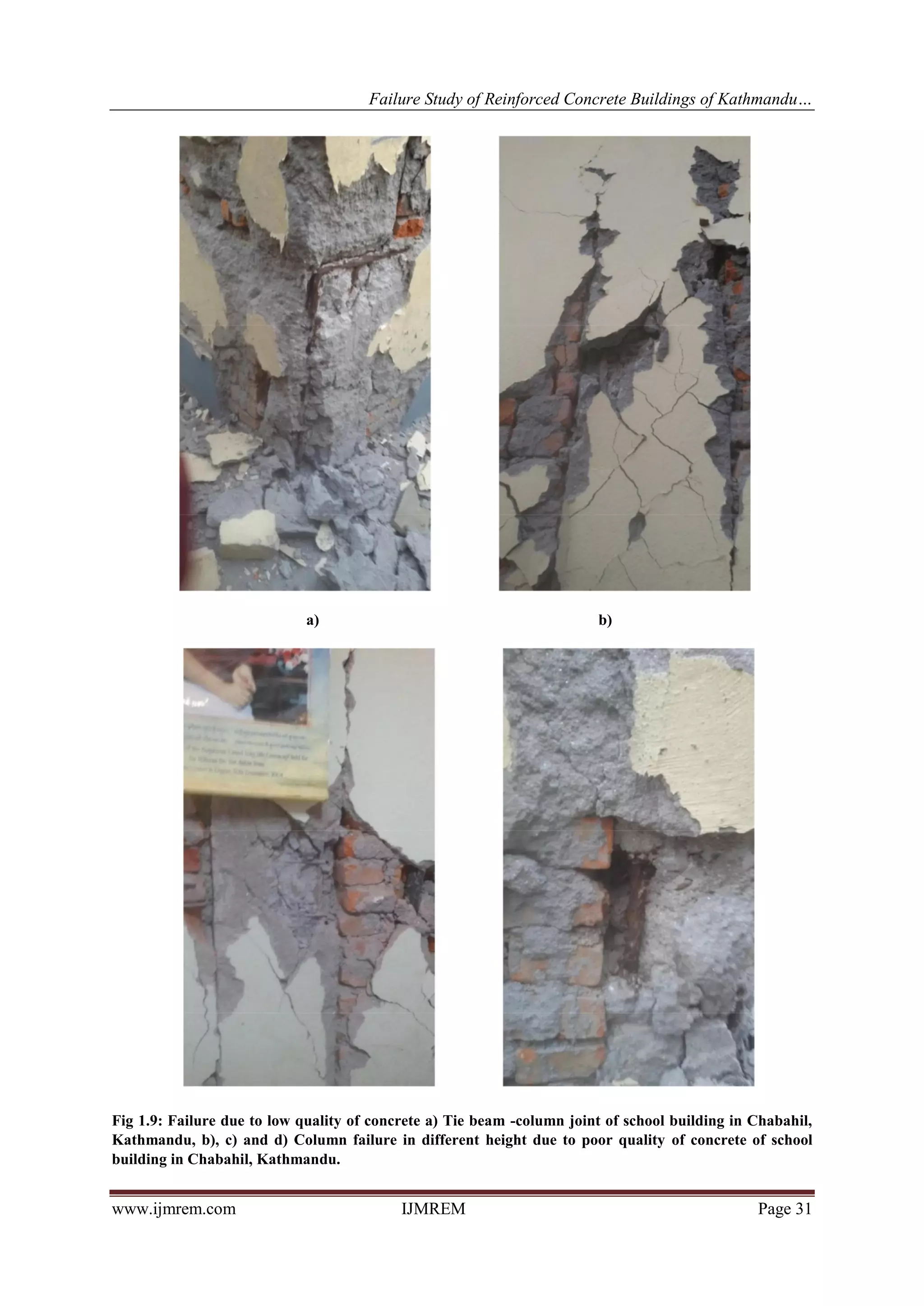 Failure Study of Reinforced Concrete Buildings of Kathmandu Valley In ...