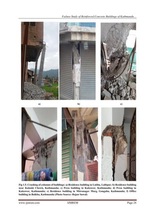Failure Study of Reinforced Concrete Buildings of Kathmandu Valley In ...