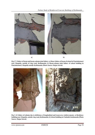 Failure Study of Reinforced Concrete Buildings of Kathmandu Valley In ...