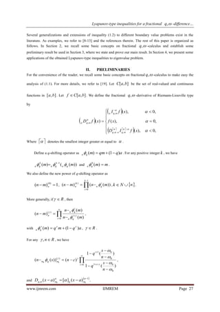 Lyapunov-type inequalities for a fractional q, -difference equation involving p-Laplacian ...
