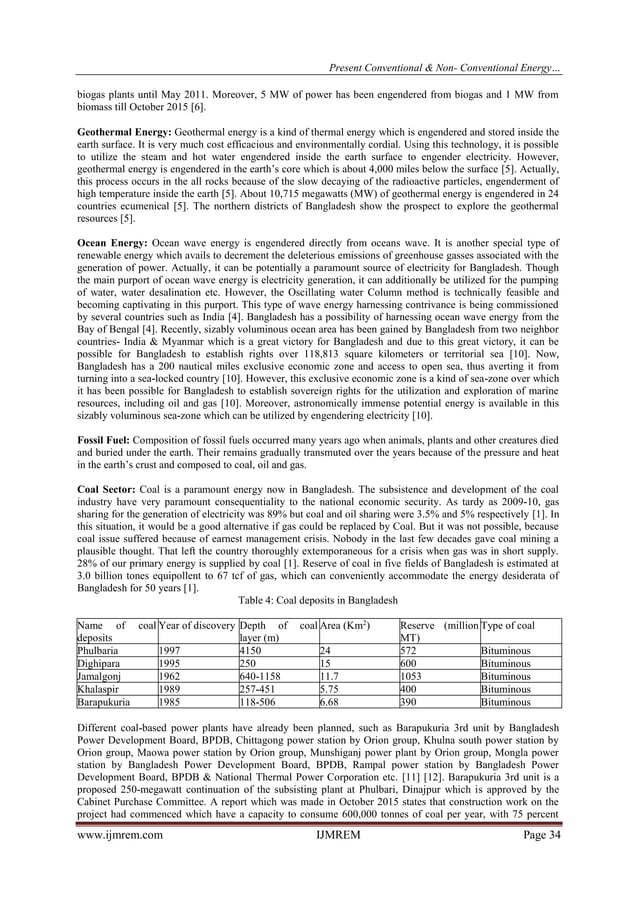 Present Conventional & Non- Conventional Energy Scenario in Bangladesh ...