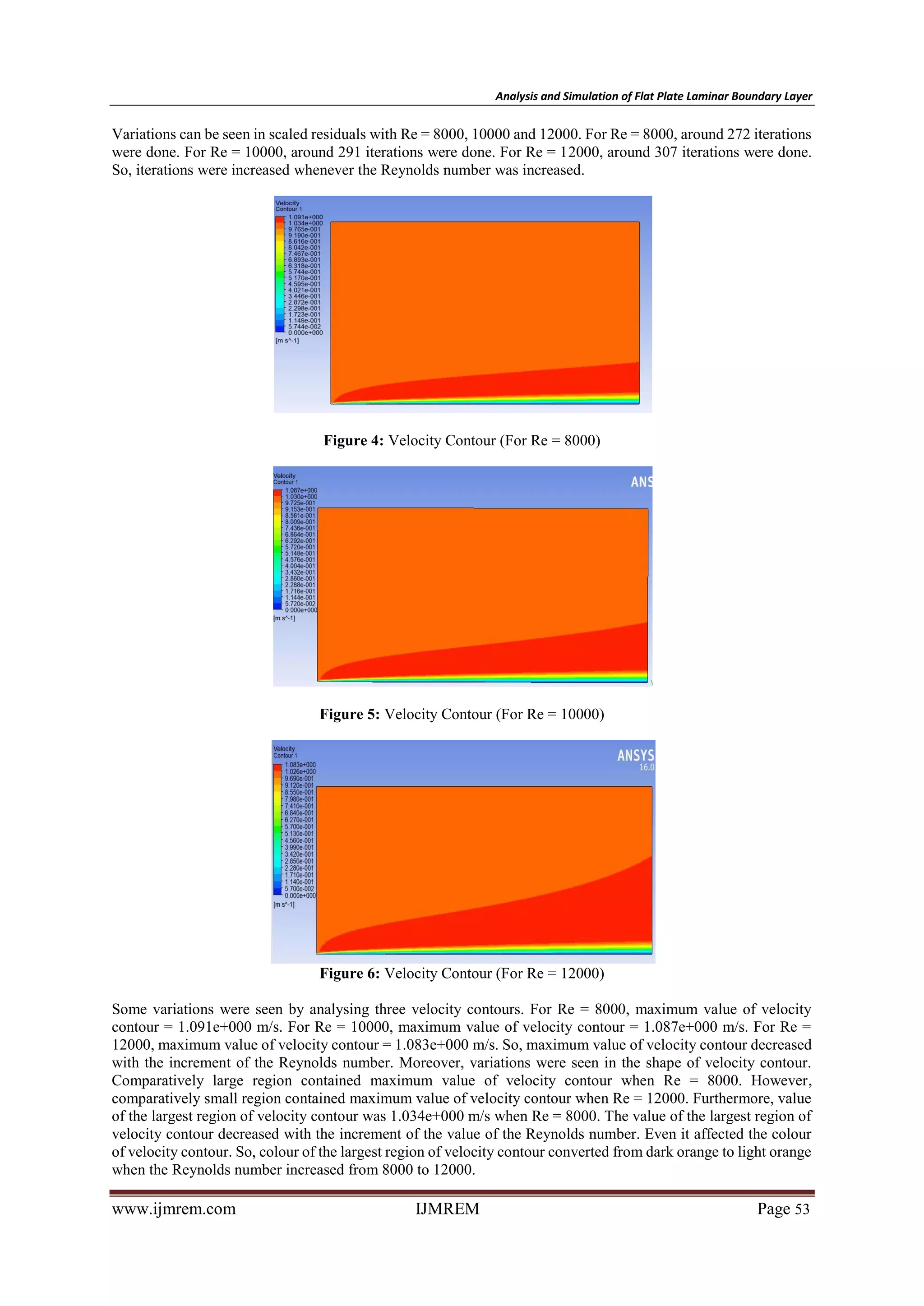 Analysis and Simulation of Flat Plate Laminar Boundary Layer | PDF
