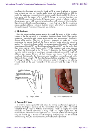 Gesture Gloves - For Speechless patients | PDF