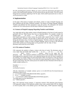 UNL-ization of Numbers and Ordinals in Punjabi with IAN | PDF