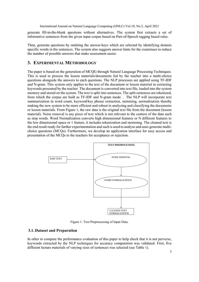 AN AUTOMATED MULTIPLE-CHOICE QUESTION GENERATION USING NATURAL LANGUAGE PROCESSING TECHNIQUES | PDF