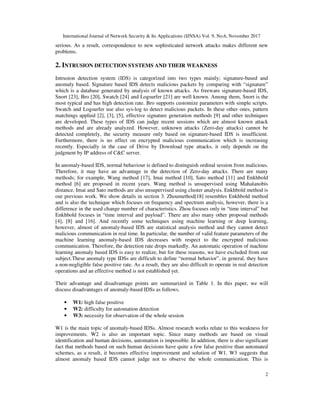 EFFECTIVENESS AND WEAKNESS OF QUANTIFIED/AUTOMATED ANOMALY BASED IDS ...