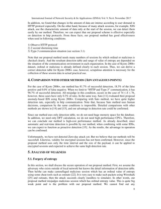 EFFECTIVENESS AND WEAKNESS OF QUANTIFIED/AUTOMATED ANOMALY BASED IDS ...