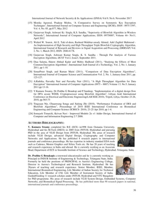 PREDOMINANCE OF BLOWFISH OVER TRIPLE DATA ENCRYPTION STANDARD SYMMETRIC KEY ALGORITHM FOR SECURE ...