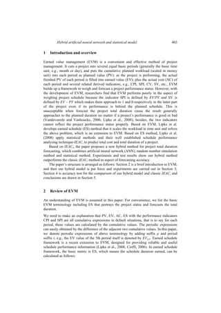 One of My published papers on EVM | PDF | Business Accounting & Finance ...