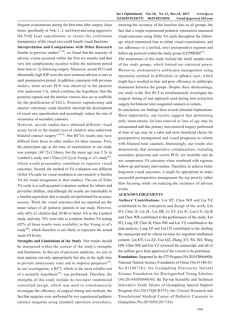 Timimg amd approach in congenital cataract surgery | PDF