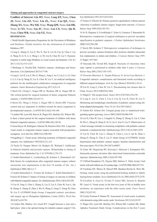 Timimg amd approach in congenital cataract surgery | PDF
