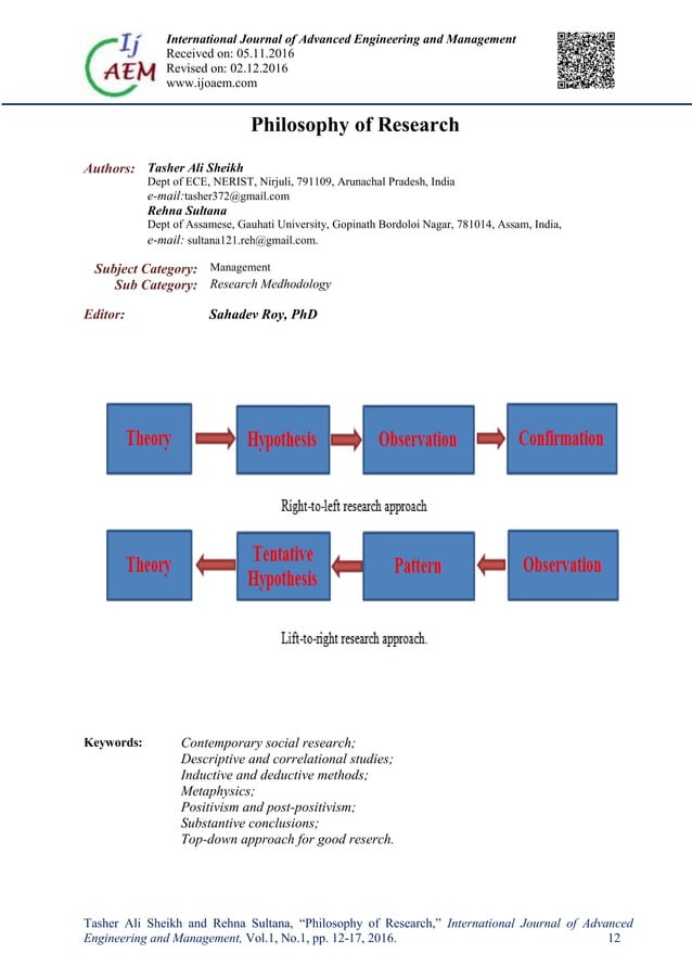 Philosophy of Research | PDF