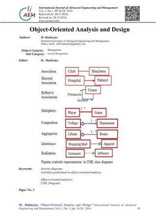 Object-Oriented Analysis and Design | PDF