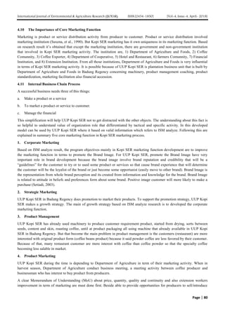 Marketing Function Development of Kopi Ser in Badung Regency | PDF