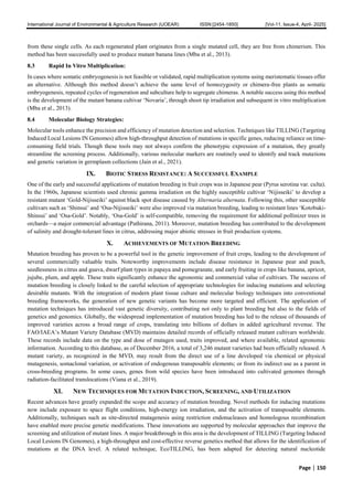 Mutation Breeding in Fruit Crops: Historical Milestones, Technological ...