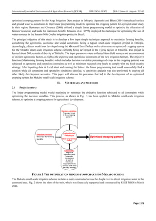 A linear programming model to optimize cropping pattern in small-scale irrigation schemes: an ...