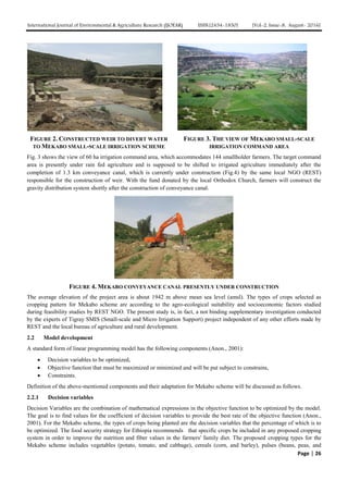 A linear programming model to optimize cropping pattern in small-scale irrigation schemes: an ...