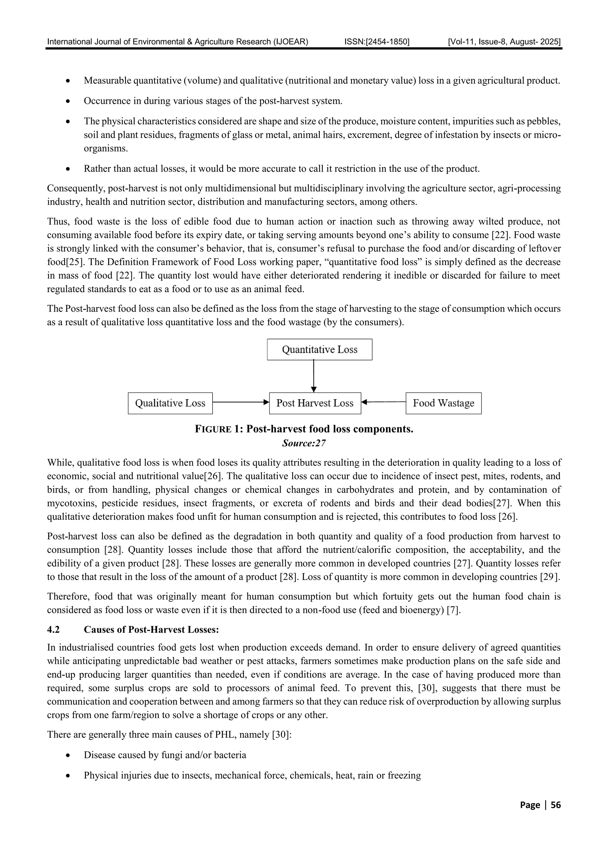 The Post-Harvest Losses: The Consequences for Africa | PDF