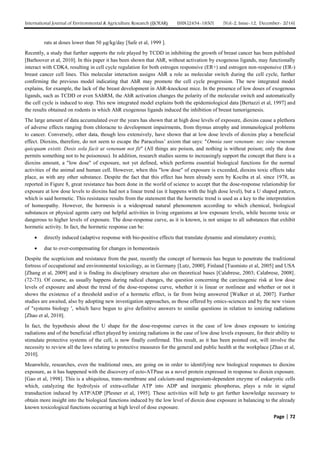 Biological and Toxicological Responses to Dioxins Exposures | PDF