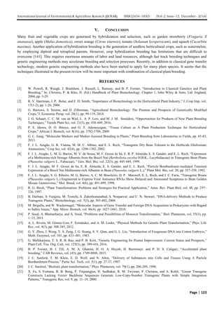 Genetic Engineering Techniques in Fruit Science | PDF | Agriculture ...