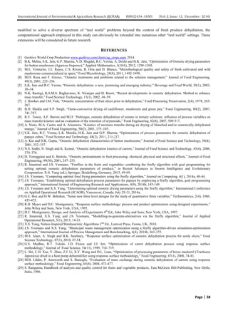 The Calculation of Optimal Osmotic Dehydration Process Parameters for ...