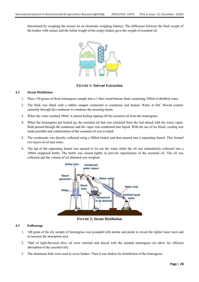 Extraction and Formulation of Perfume from Lemongrass | PDF | Perfume ...