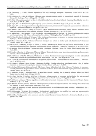 A comparison of chemical treatment methods for the preparation of rice ...