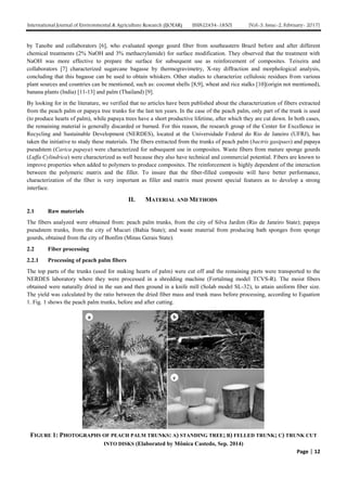 Study of natural fibers from waste from sponge gourd, peach palm tree ...